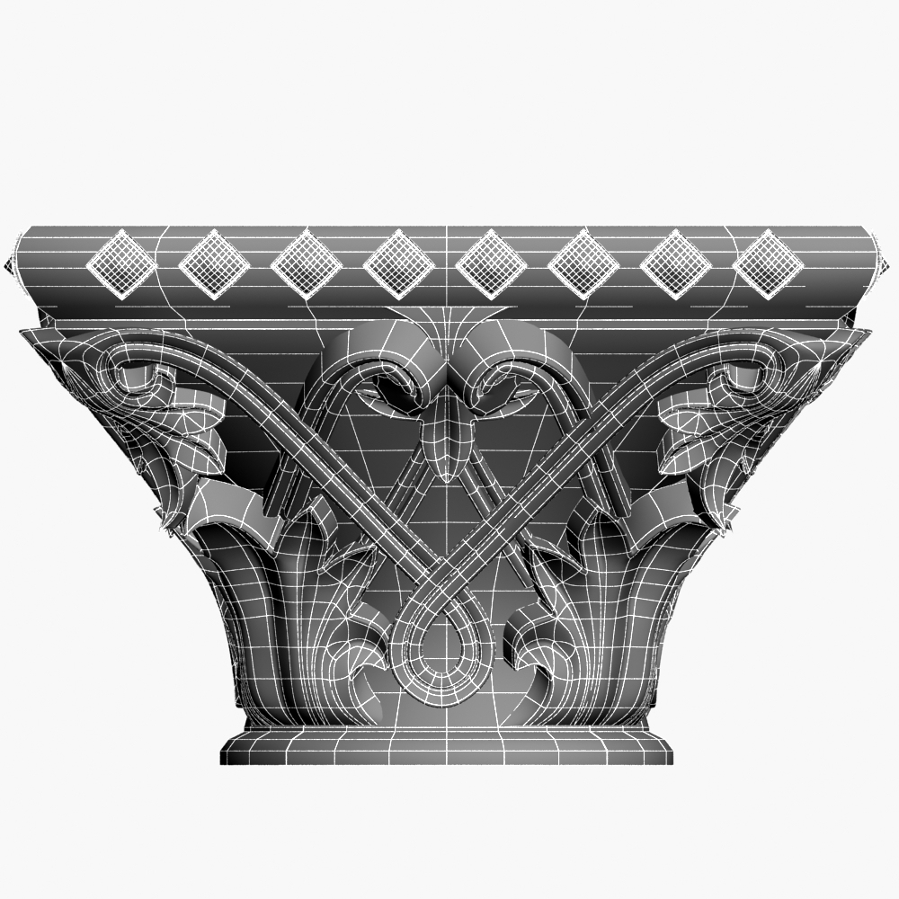 classic corinthian colum 3d model