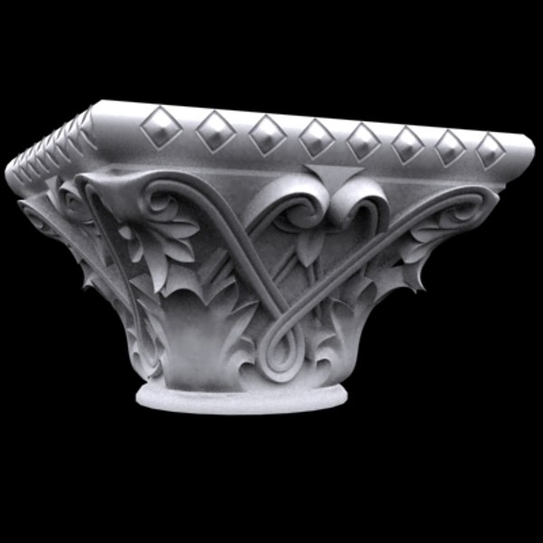 classic corinthian colum 3d model