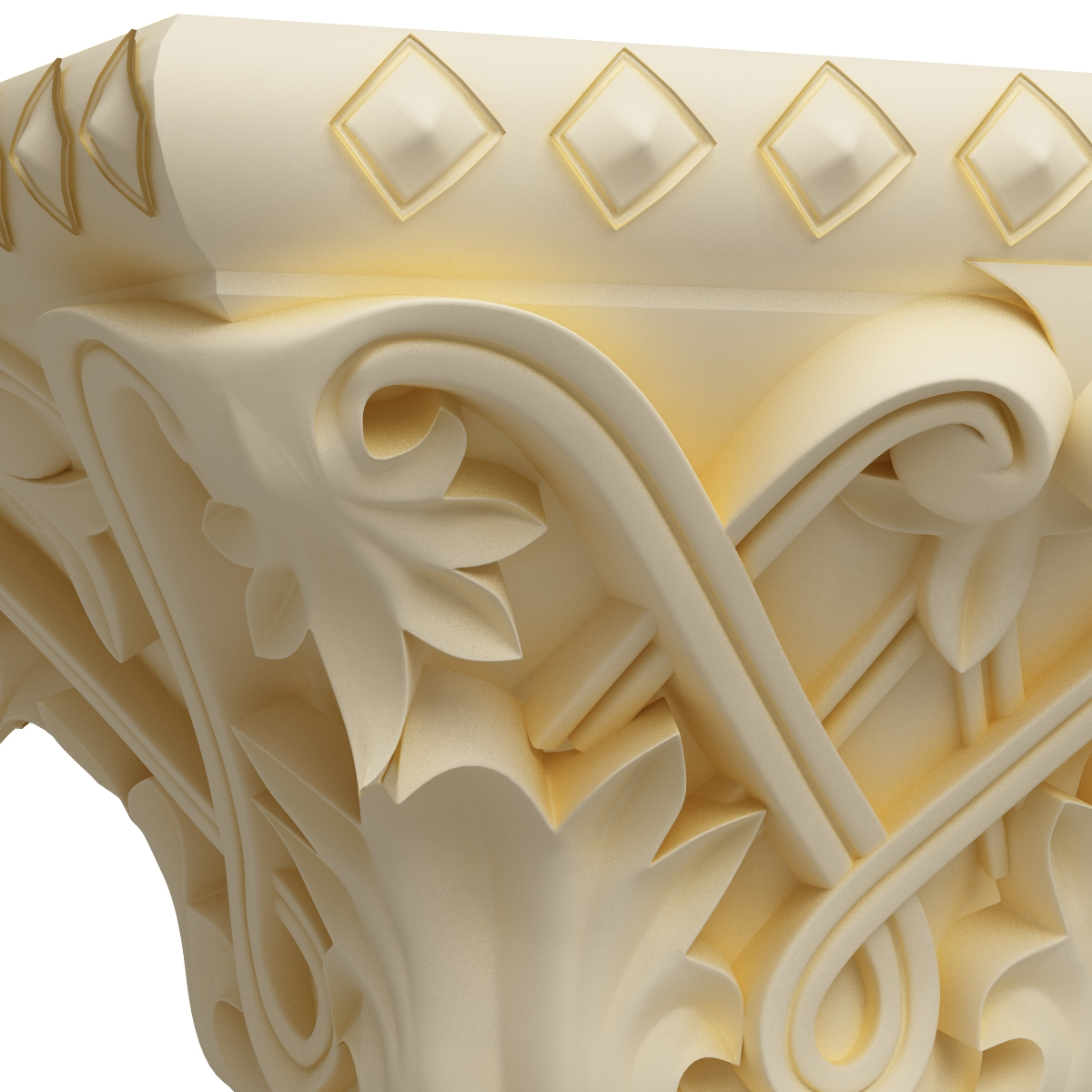 classic corinthian colum 3d model