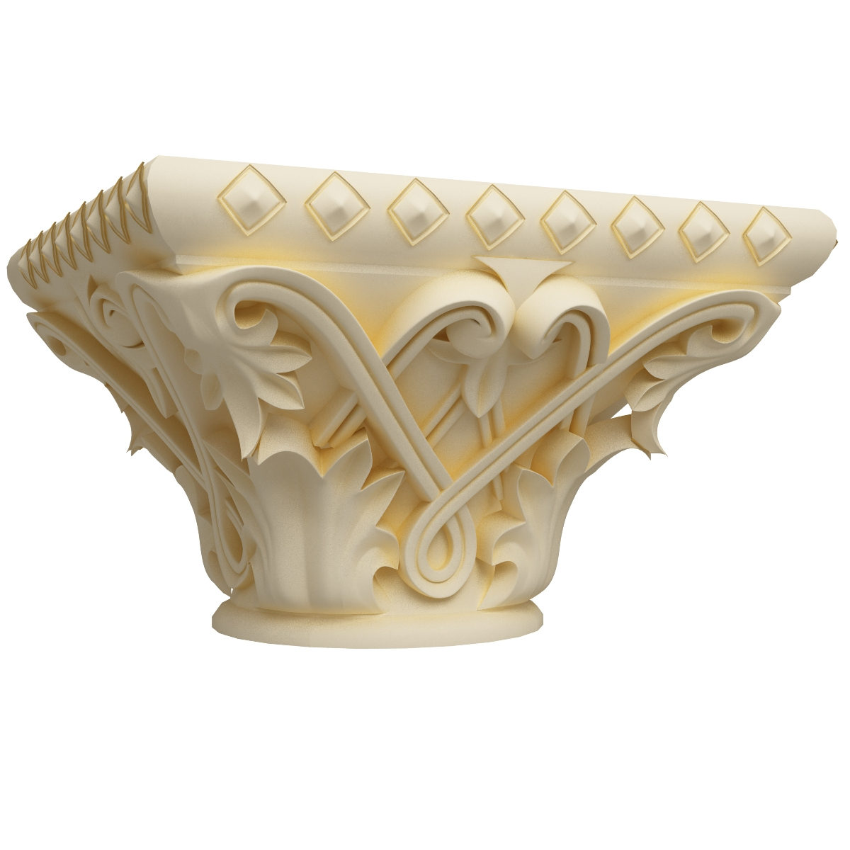 classic corinthian colum 3d model
