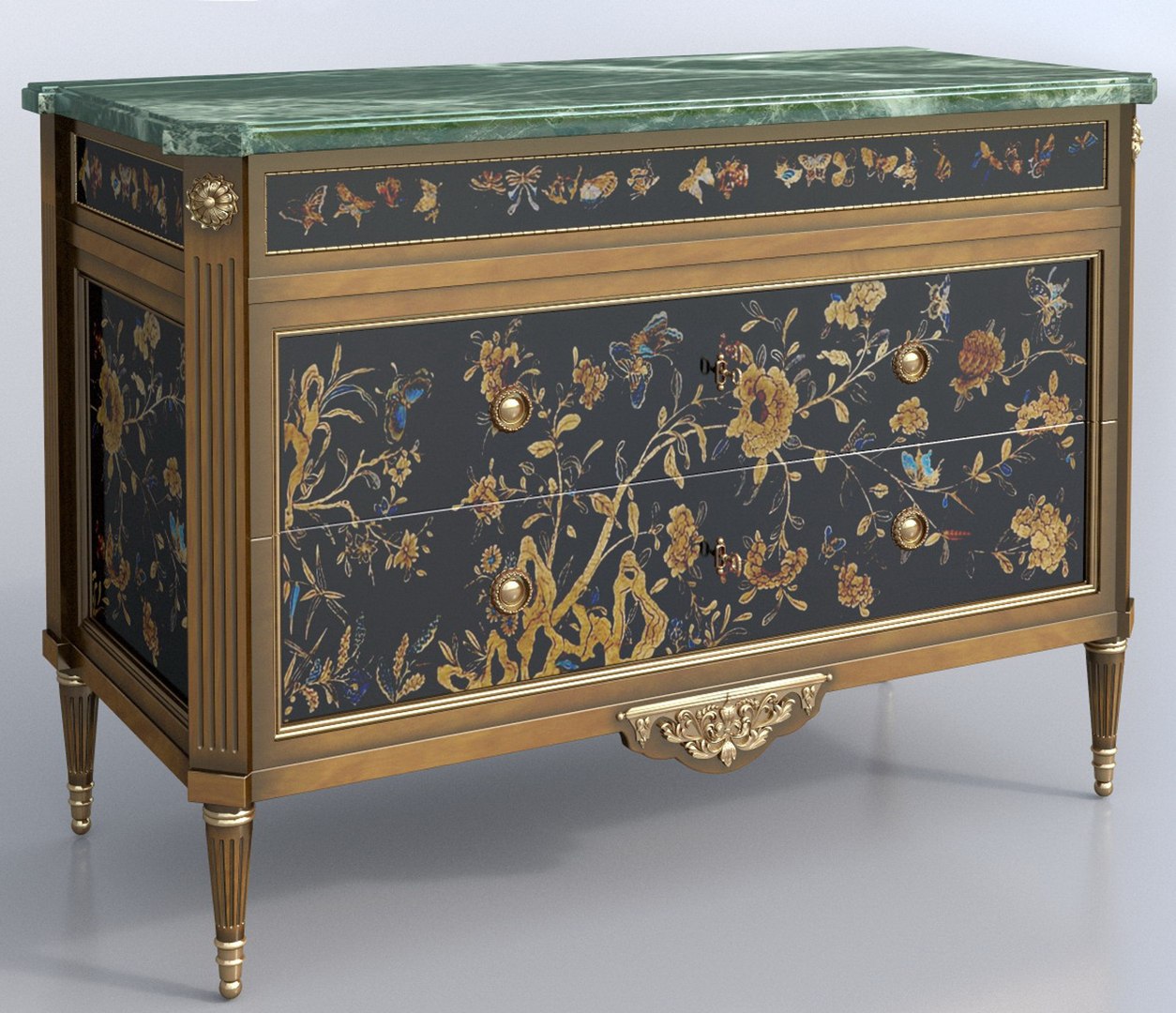 Taillardat 4 Chest Of Drawers Set Model - TurboSquid 2061419