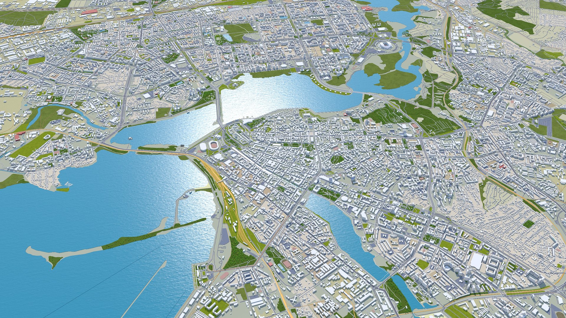 3D Model City Area Building - TurboSquid 1628245