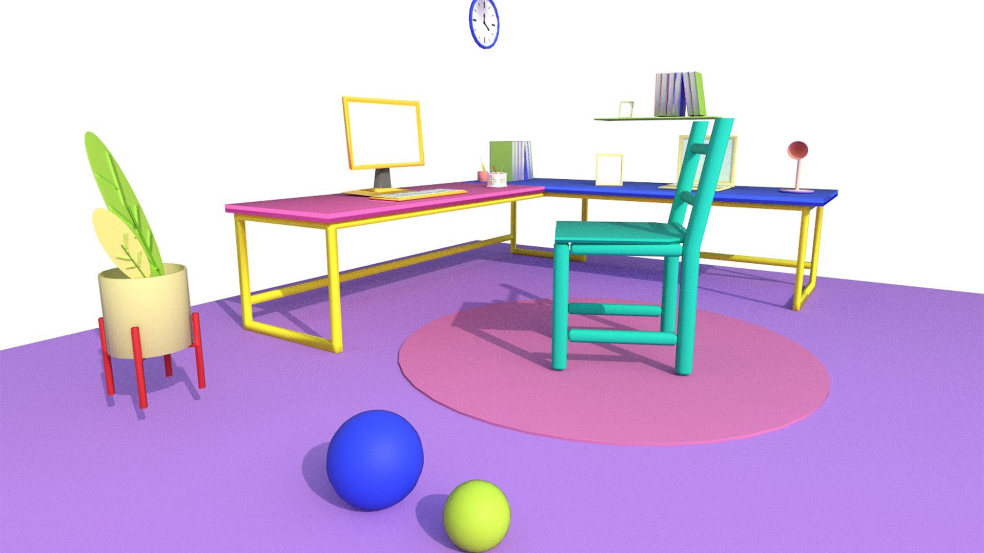 Cartoon Room 3D - TurboSquid 1675495