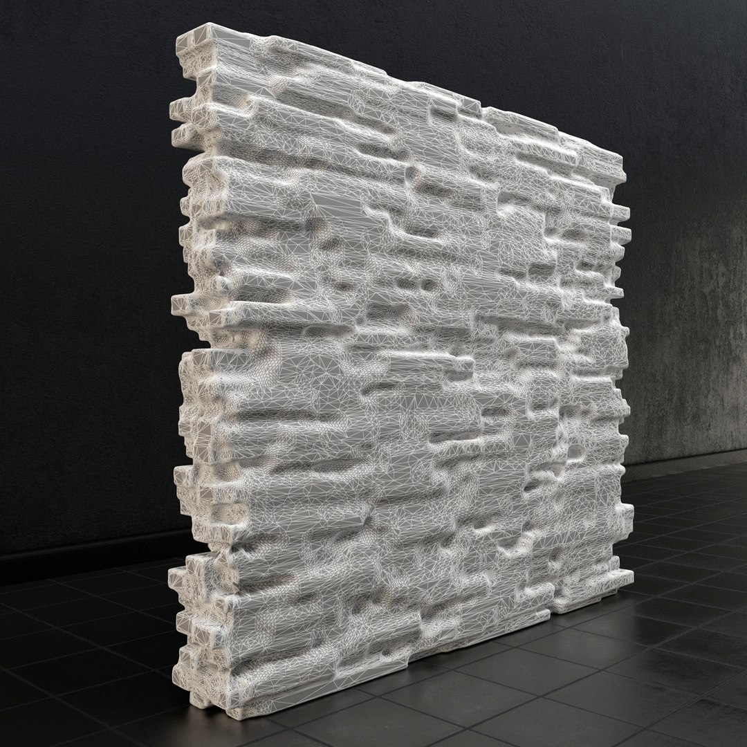 Stone Panel 3d Model