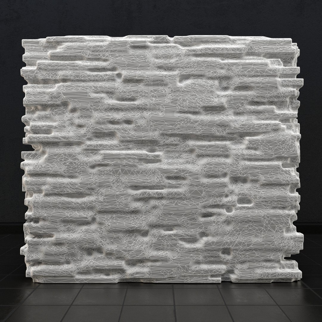 Stone Panel 3d Model