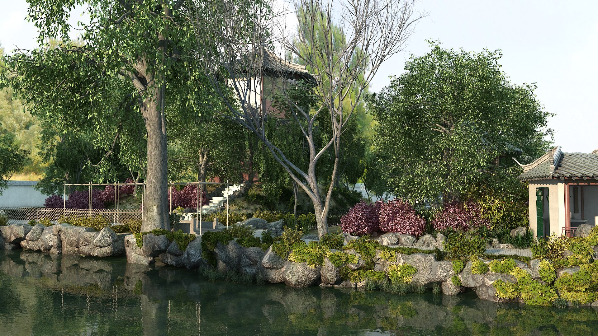 3D Chinese Garden Model - TurboSquid 1841193