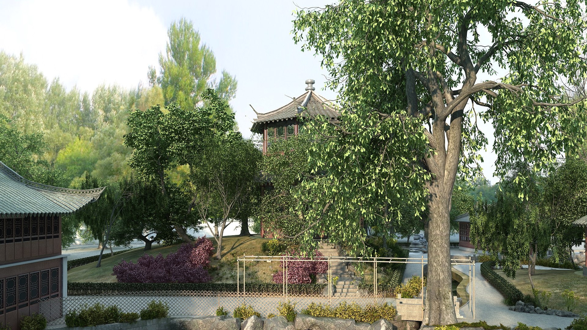 3D Chinese Garden Model - TurboSquid 1841193