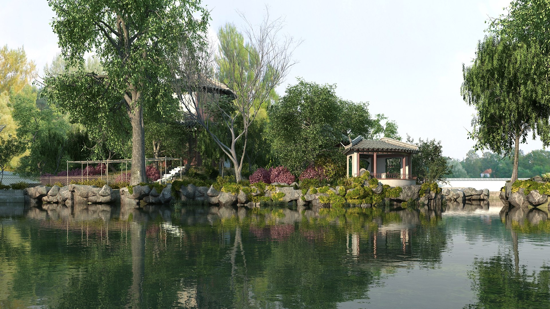 3D Chinese Garden Model - TurboSquid 1841193
