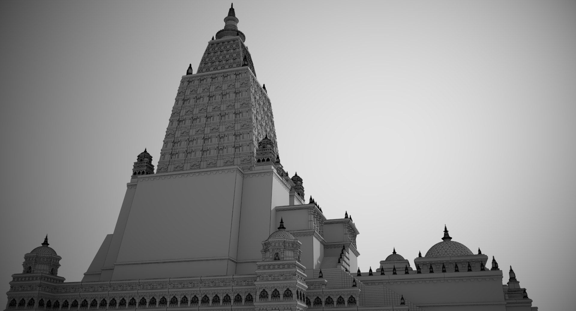 3D nalanda buddhist pagoda | 1148818 | TurboSquid