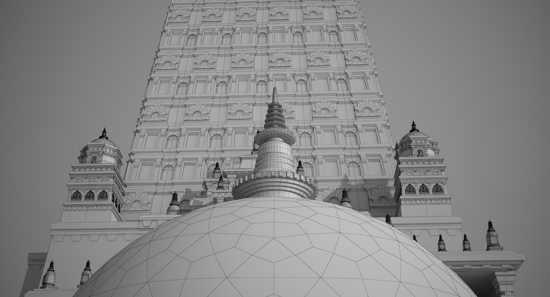 3D nalanda buddhist pagoda | 1148818 | TurboSquid