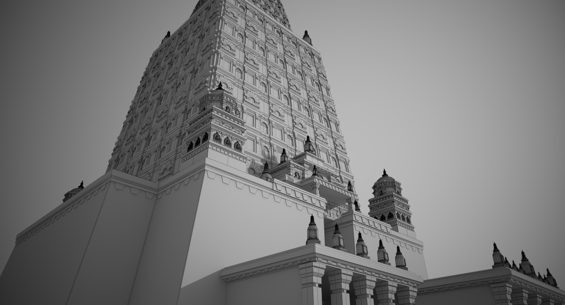 3D nalanda buddhist pagoda | 1148818 | TurboSquid