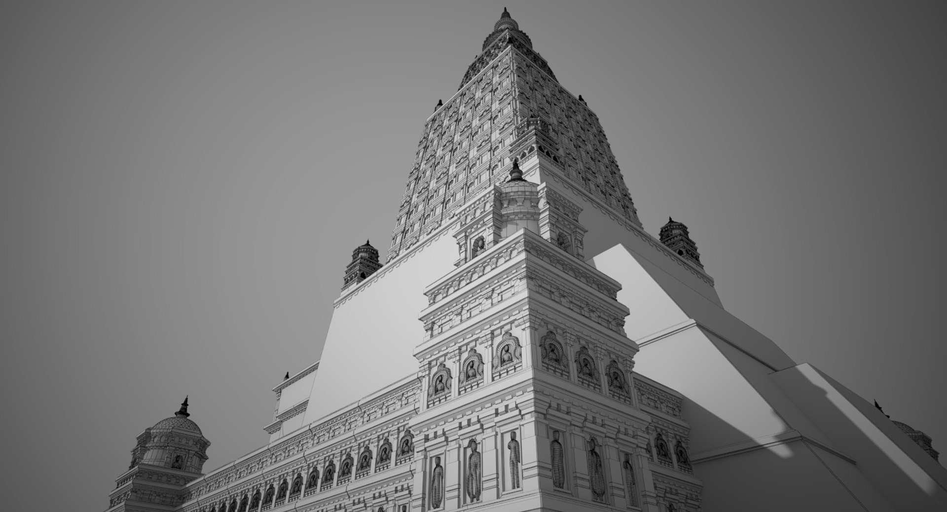 3D nalanda buddhist pagoda | 1148818 | TurboSquid