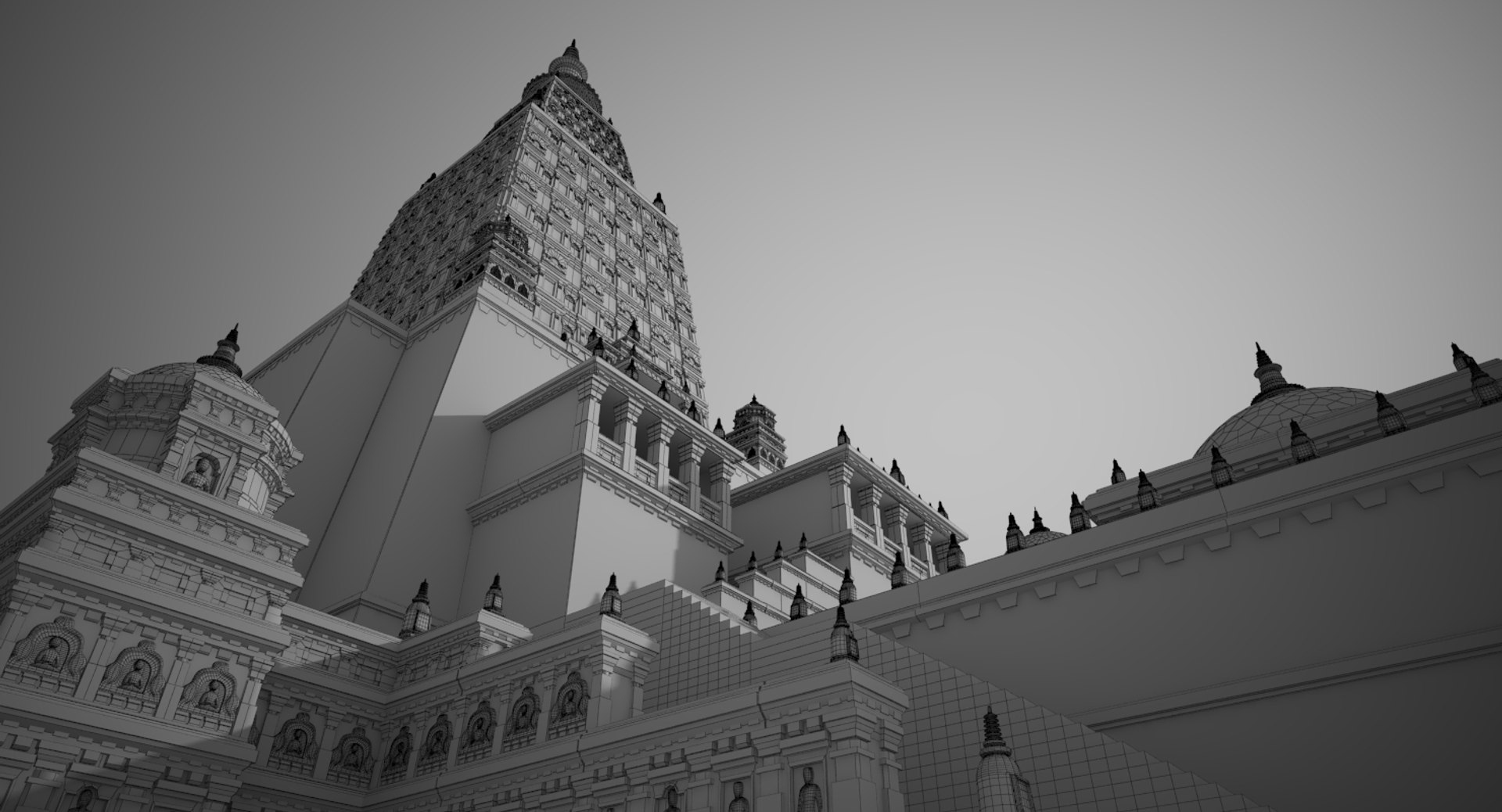 3D nalanda buddhist pagoda | 1148818 | TurboSquid