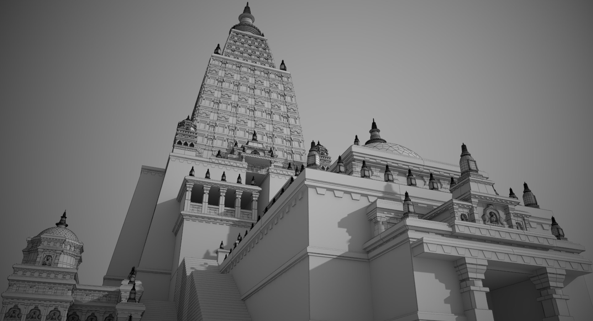 3D nalanda buddhist pagoda | 1148818 | TurboSquid