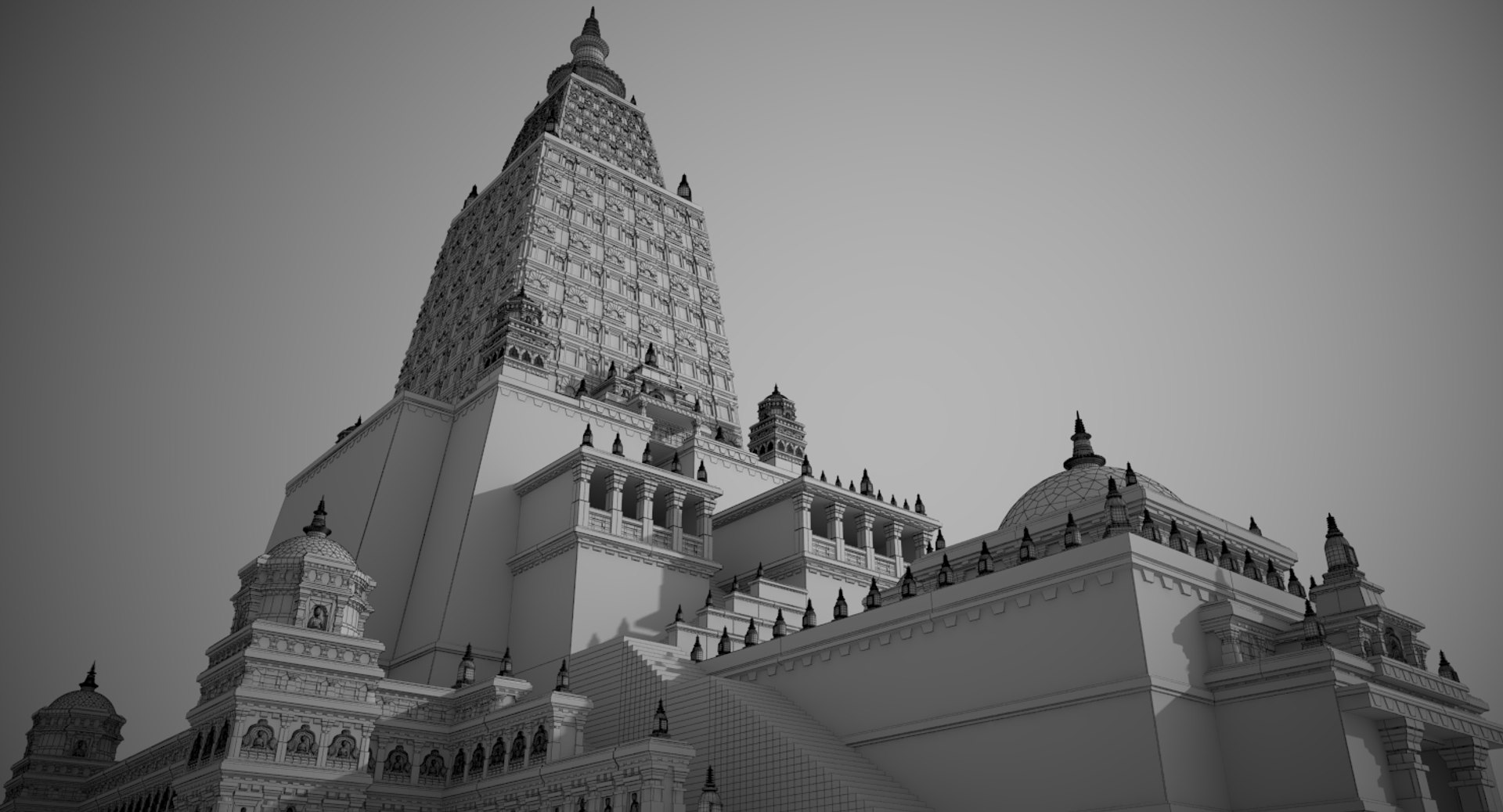 3D nalanda buddhist pagoda | 1148818 | TurboSquid