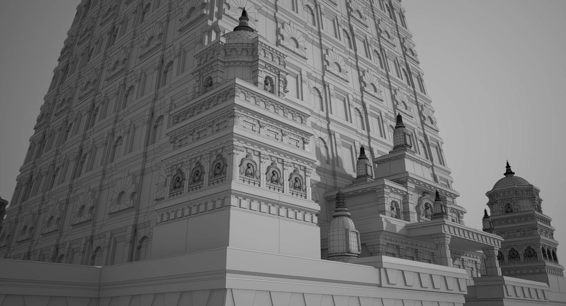 3D nalanda buddhist pagoda | 1148818 | TurboSquid
