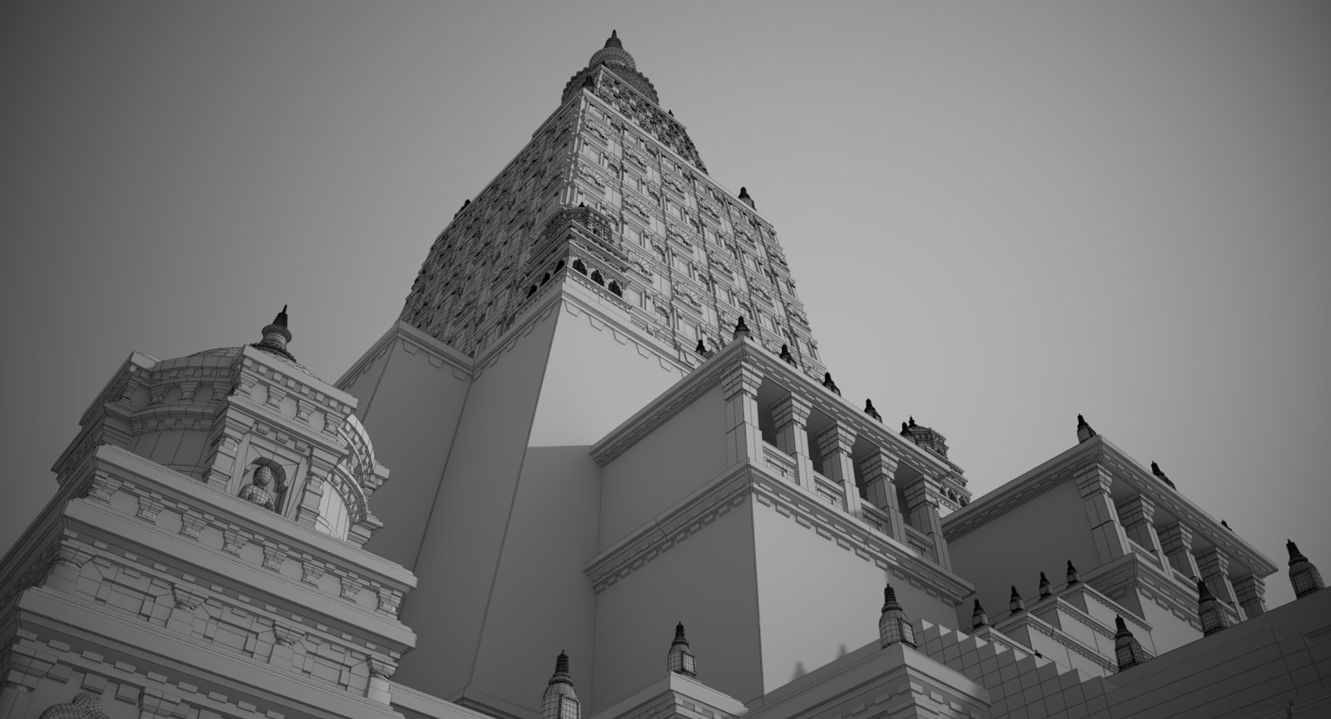 3D nalanda buddhist pagoda | 1148818 | TurboSquid