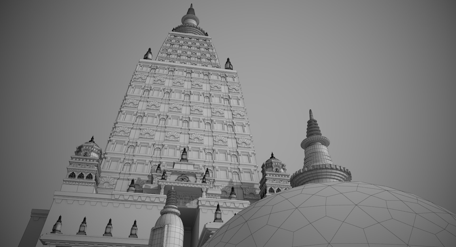 3D nalanda buddhist pagoda | 1148818 | TurboSquid