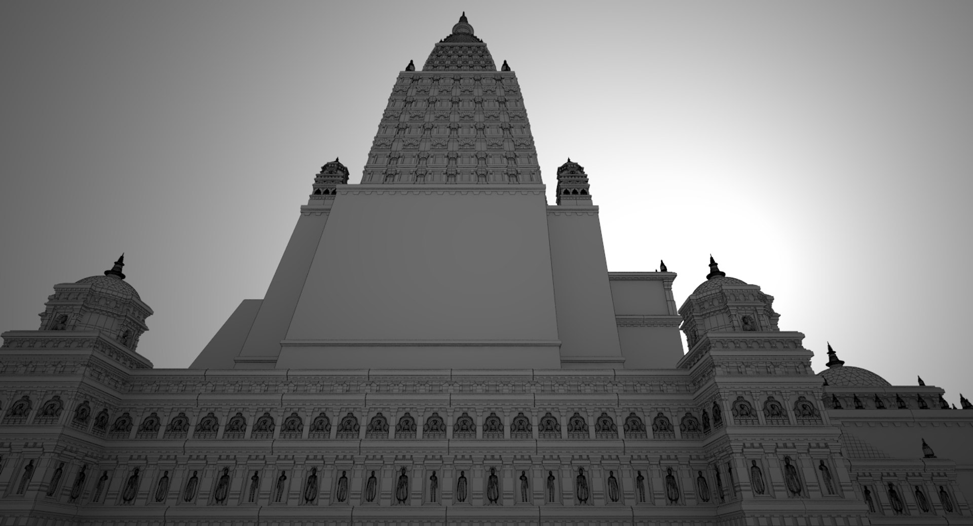 3D nalanda buddhist pagoda | 1148818 | TurboSquid
