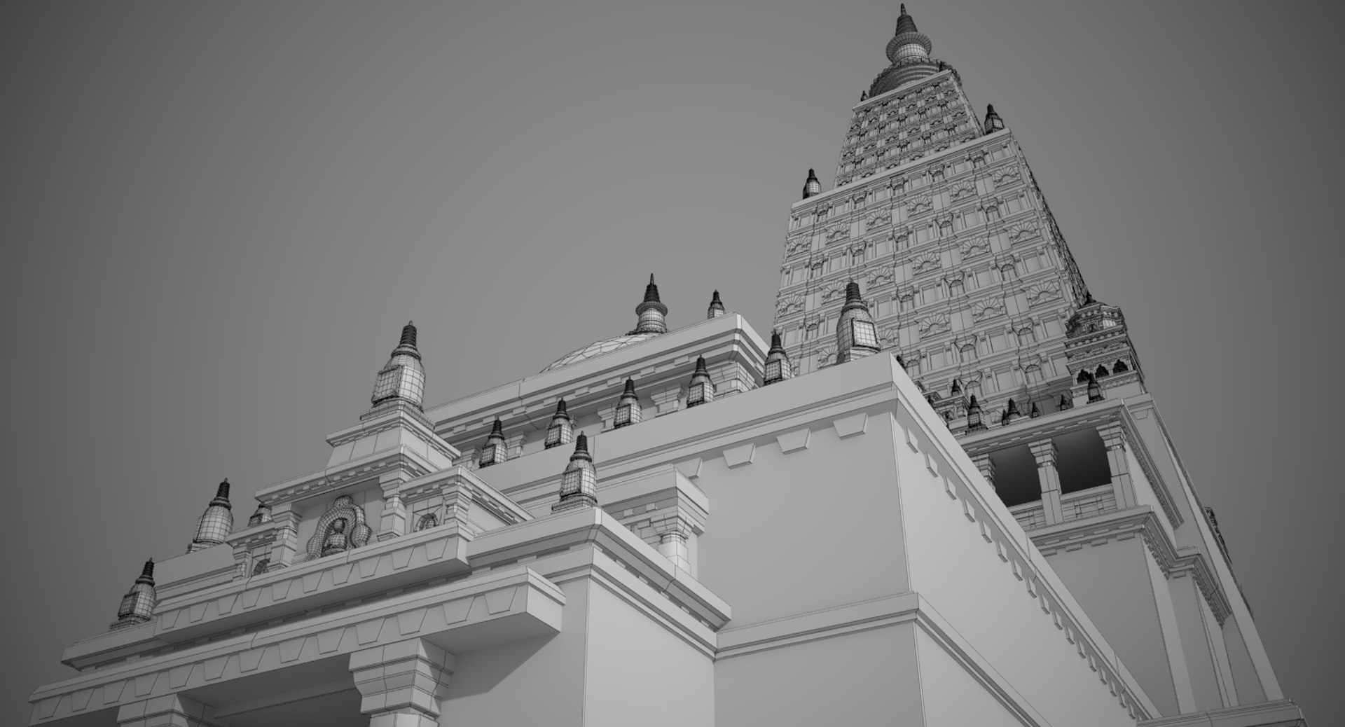 3D nalanda buddhist pagoda | 1148818 | TurboSquid