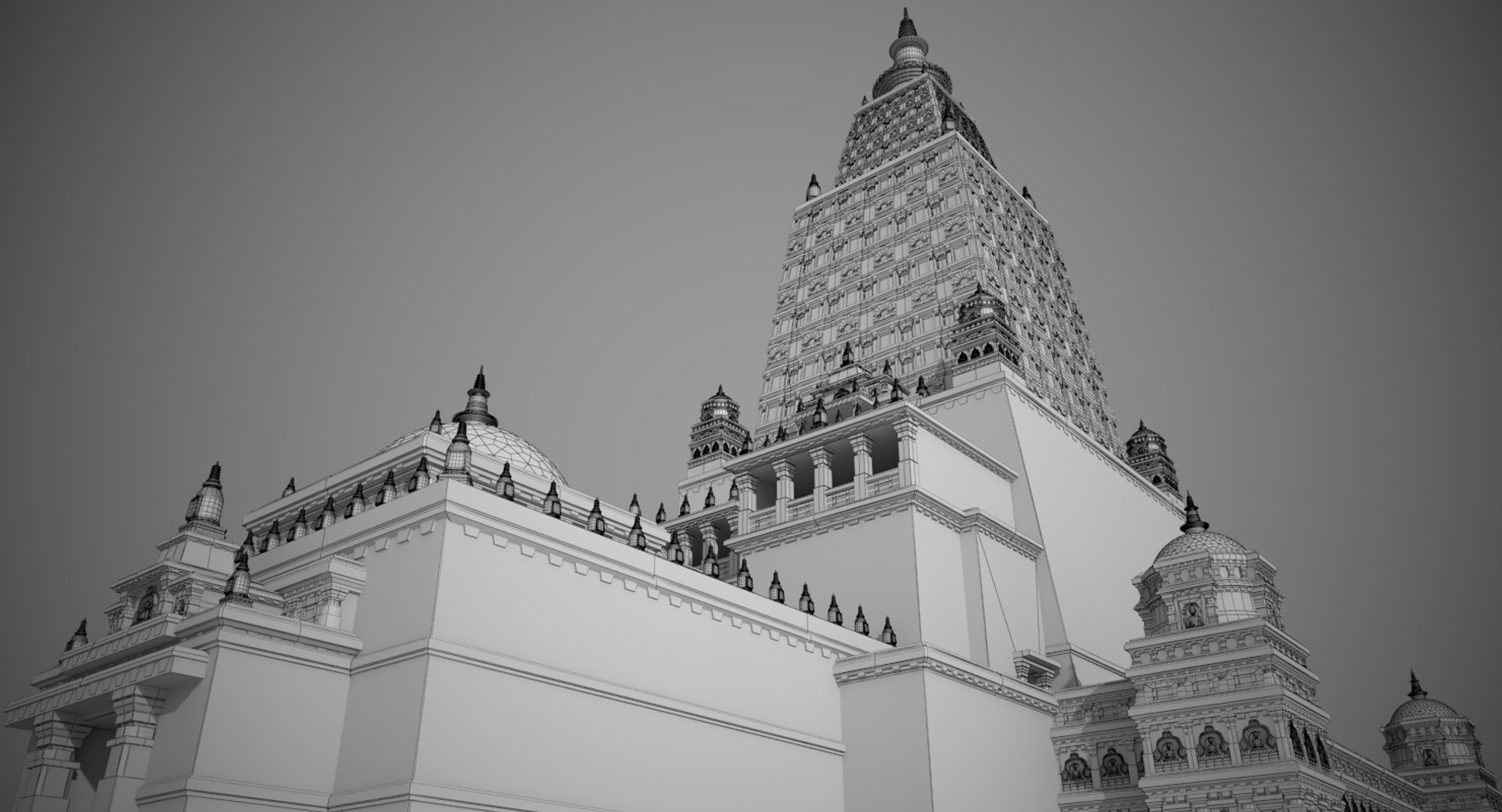 3D nalanda buddhist pagoda | 1148818 | TurboSquid