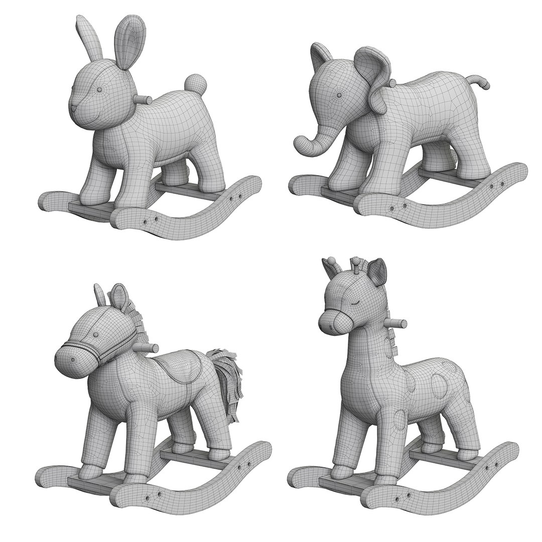 Plush Rockers 3D Model - TurboSquid 1889196