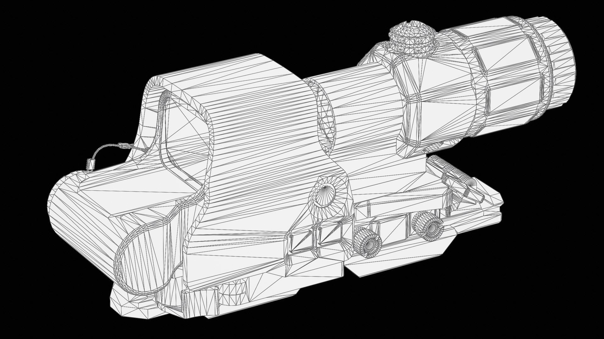 3D Eotech EXPS3 Holographic With Wilcox Riser Mount Model - TurboSquid ...
