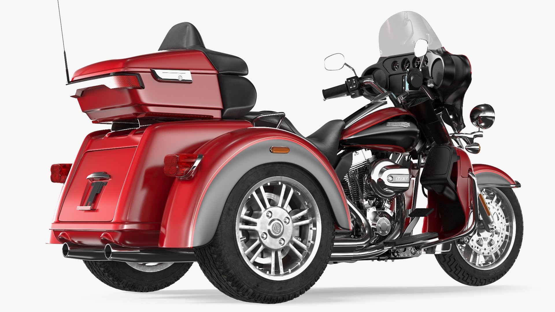 3d harley davidson tri glide