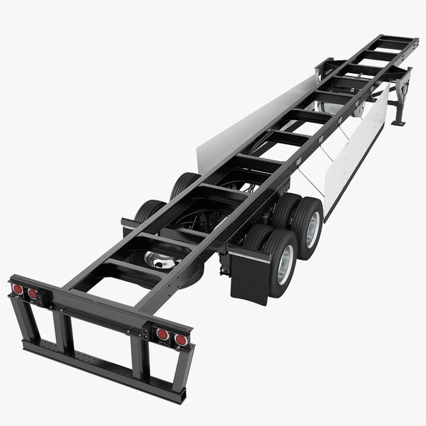 Chassi de reboque semi-caminhão 01 Modelo 3D - TurboSquid 2155622