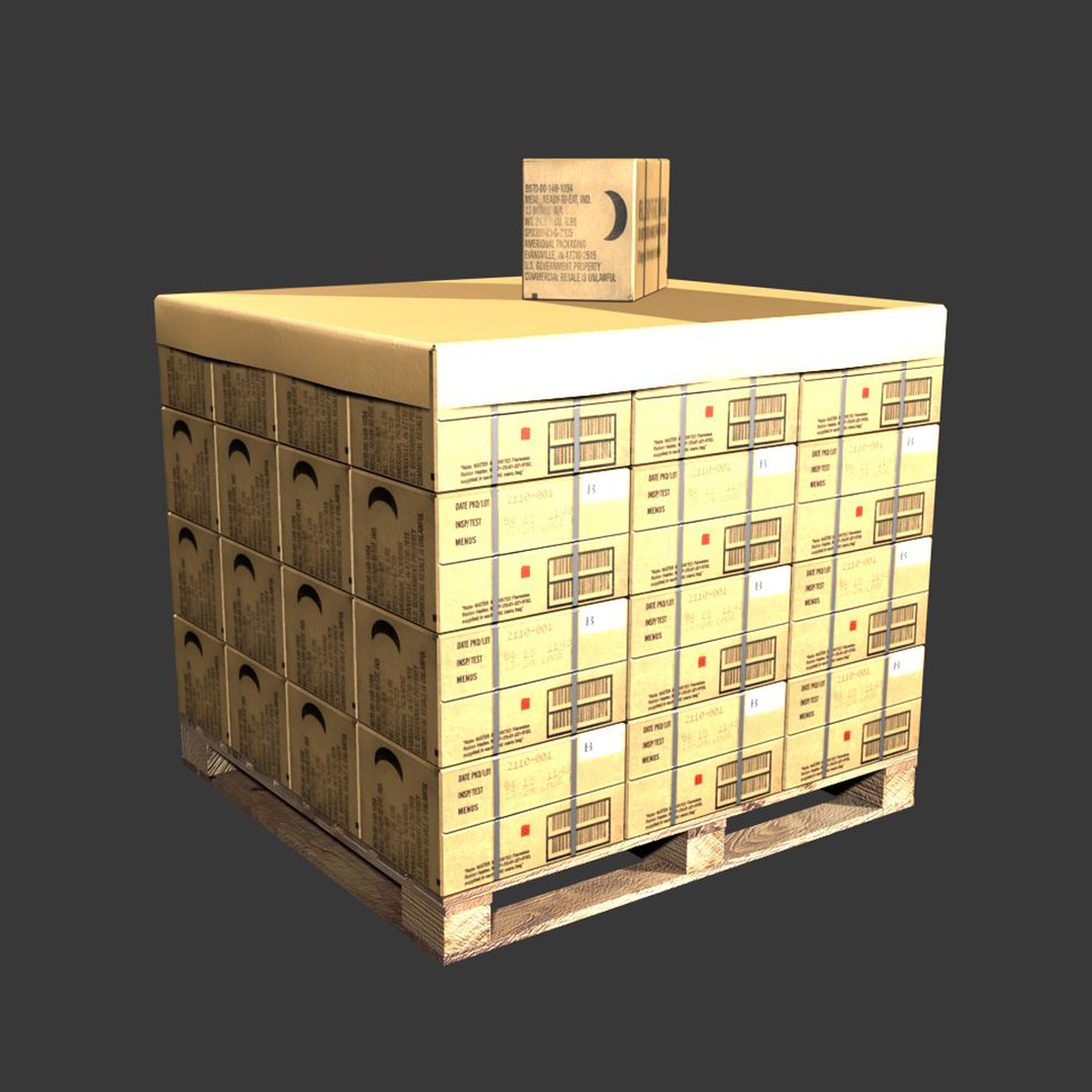 modelo 3d MRE Pallet - TurboSquid 1345023