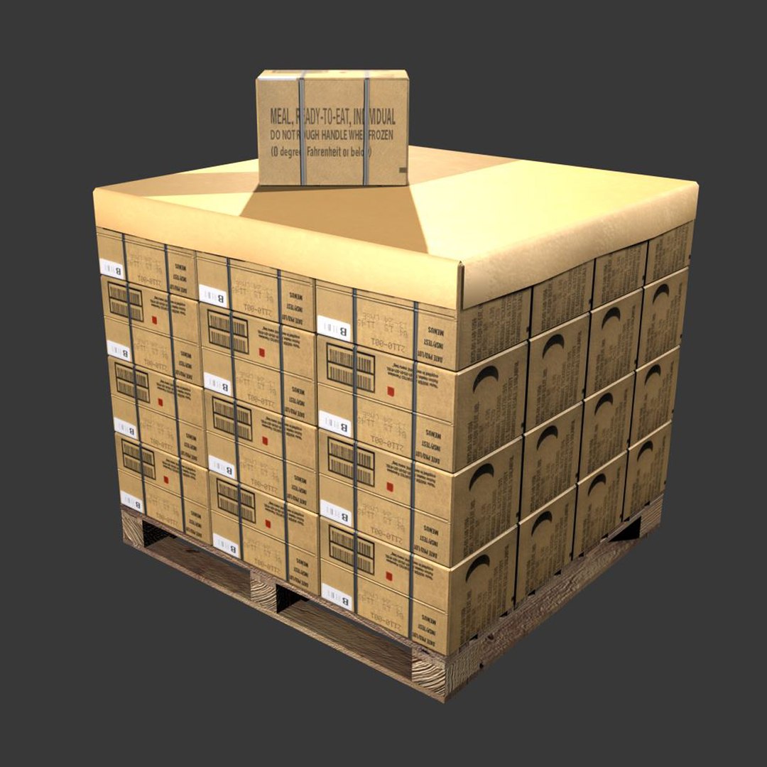3D Mre Pallet - TurboSquid 1345023