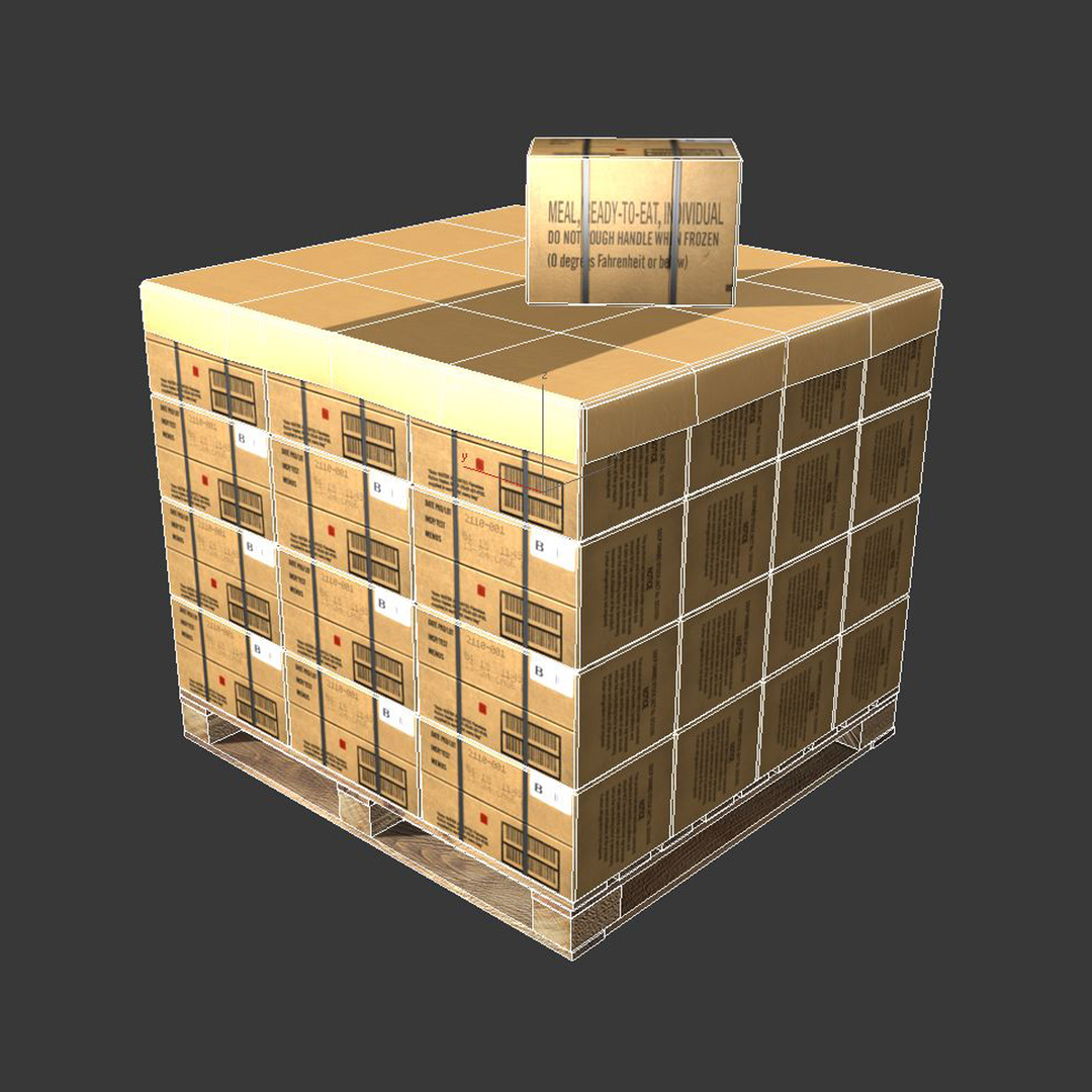 modelo 3d MRE Pallet - TurboSquid 1345023
