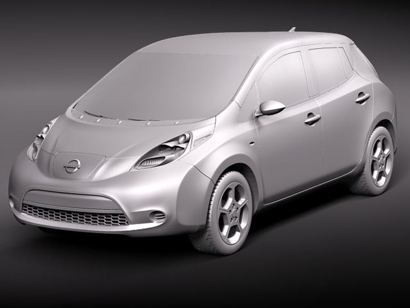 Nissan Leaf 2011 3d Model