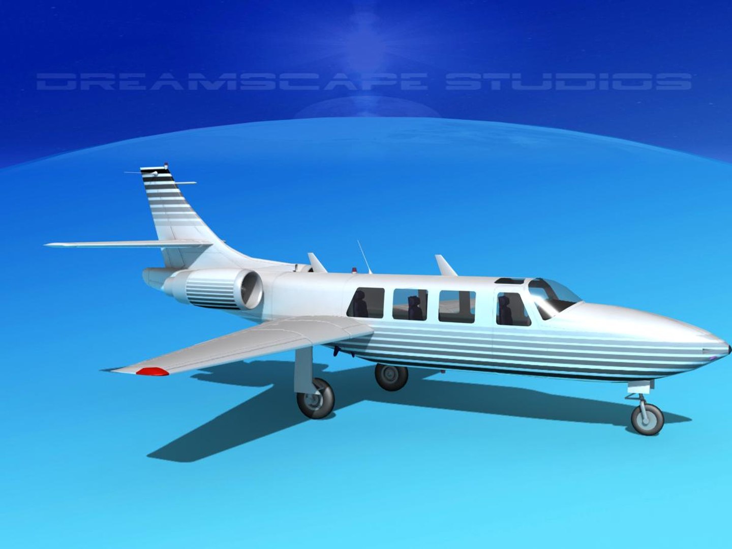 3d Jet Fj-100 Fanjet Piper Aerostar