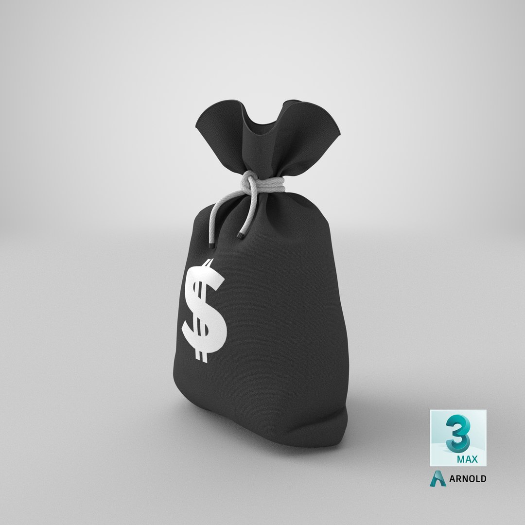 3D Money Bag - TurboSquid 1966945