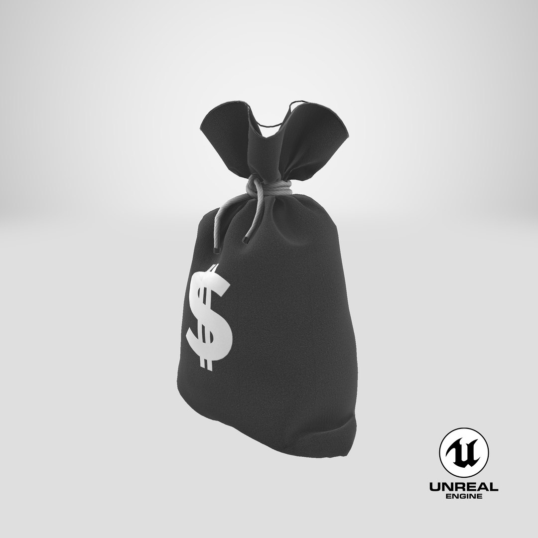3D Money Bag - TurboSquid 1966945