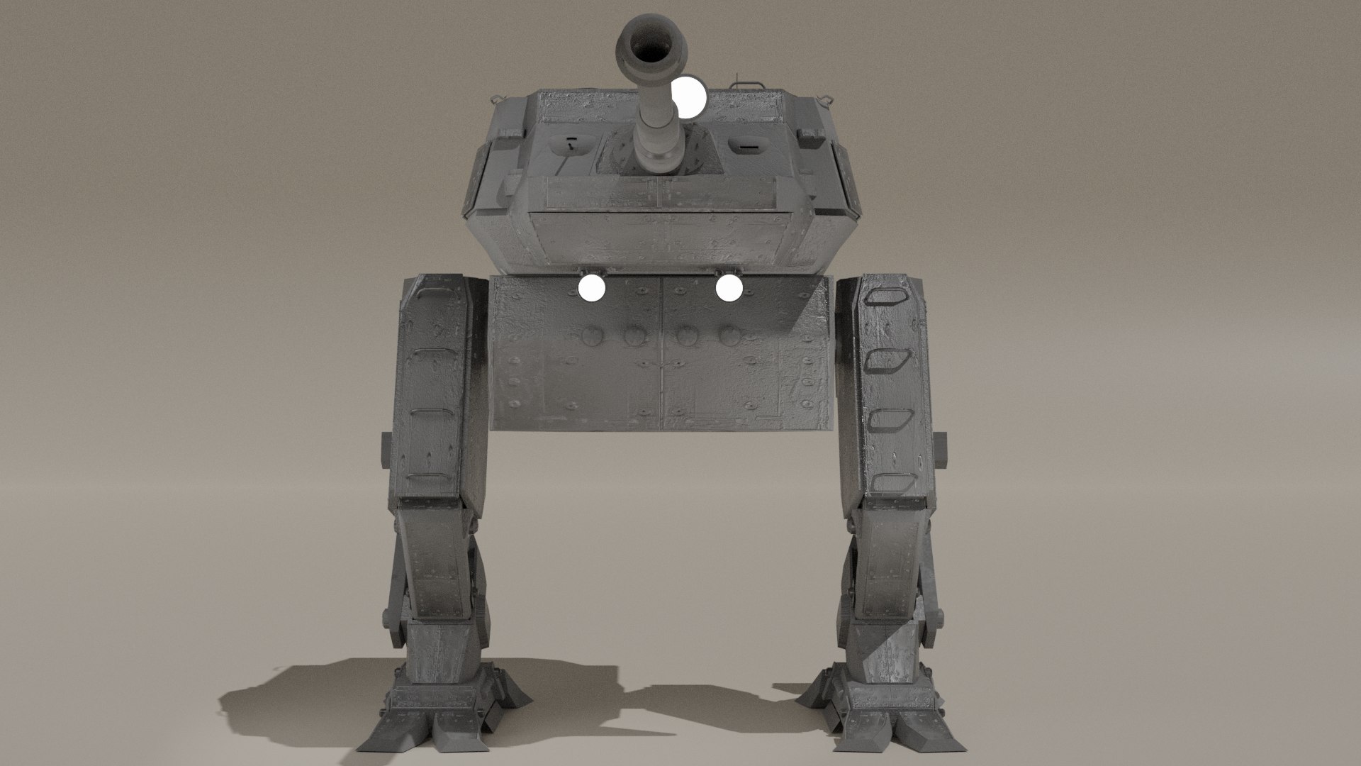 Destroyer Mech Walker With RIG And LOWPOLY Default Camo 3D Model ...
