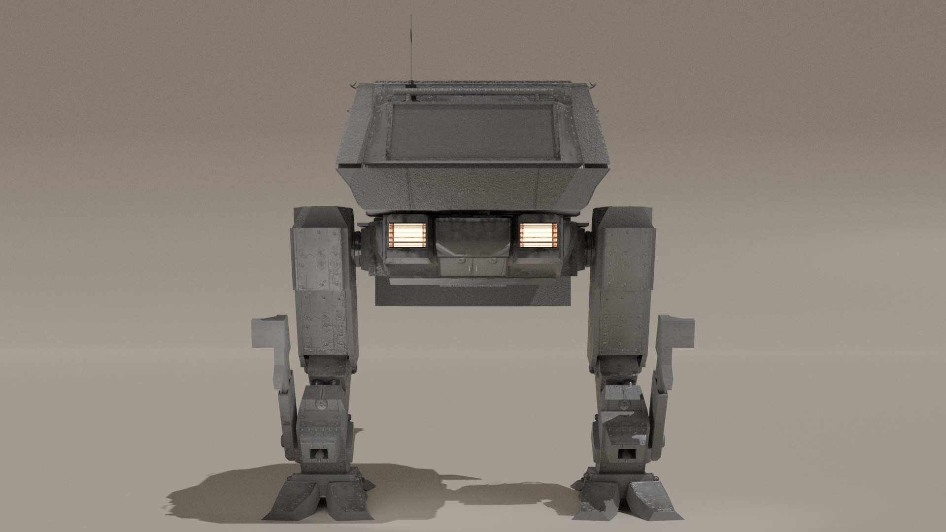 Destroyer Mech Walker With RIG And LOWPOLY Default Camo 3D Model ...