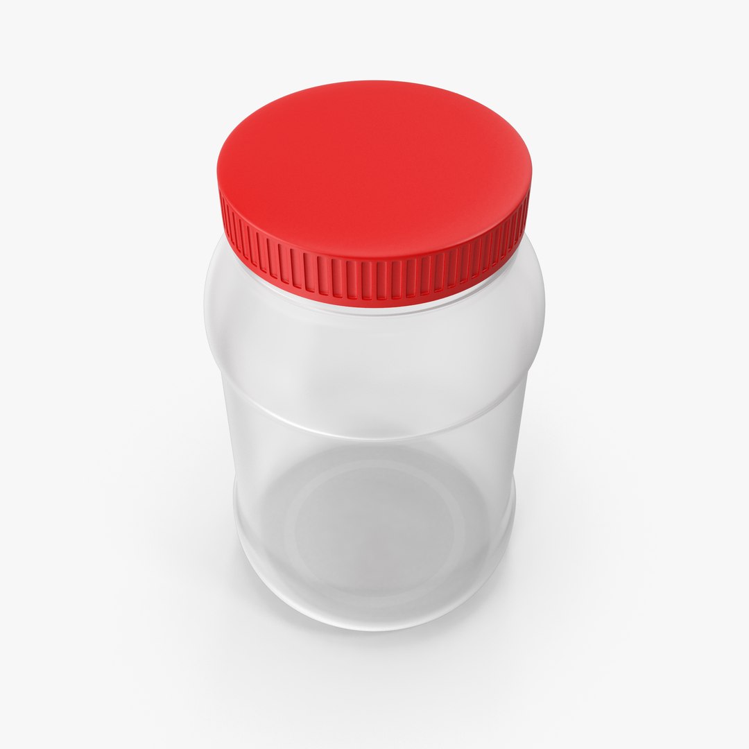 3D Plastic Jar Model - TurboSquid 2325061