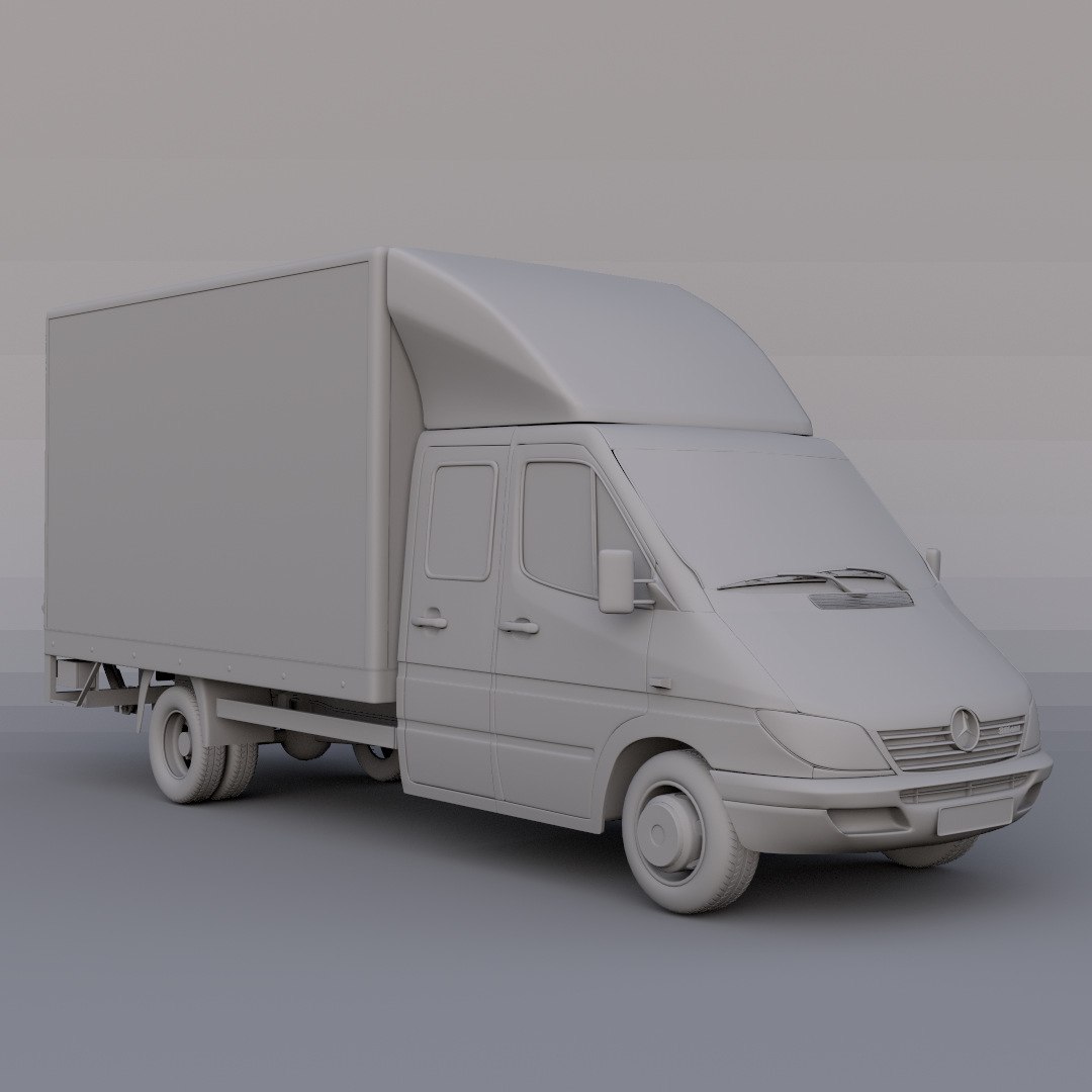 Mercedes Sprinter 3d Obj