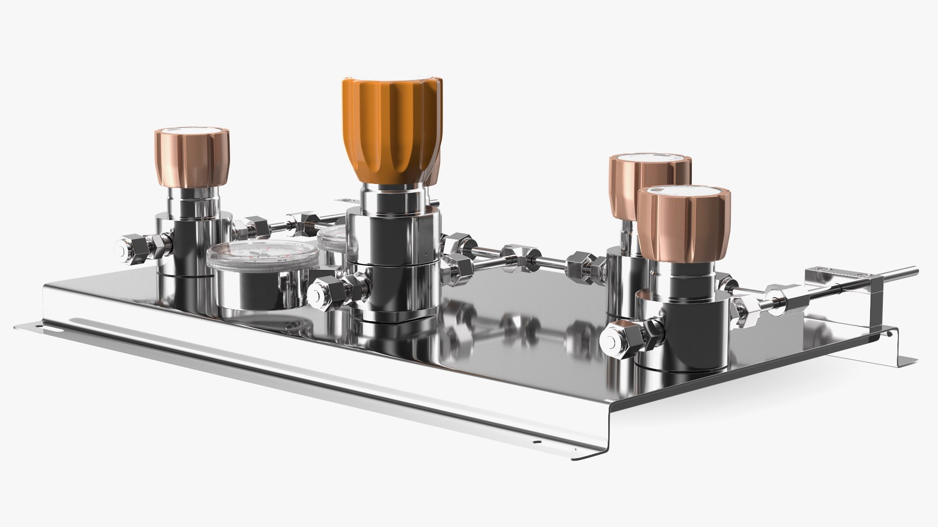 3D model Lab Industrial Gas Control Panel - TurboSquid 1957832