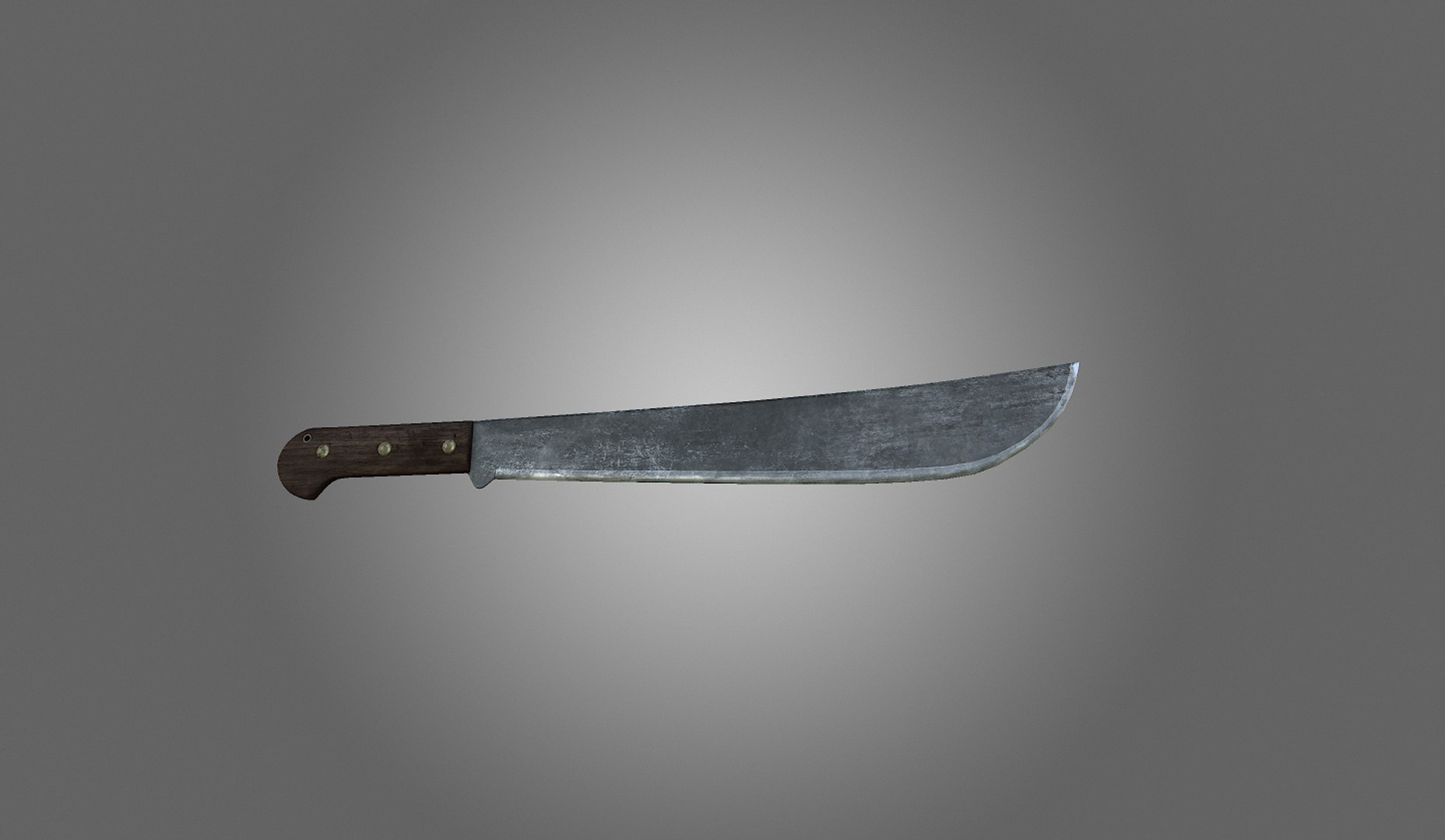 3d Model Machete Low-poly