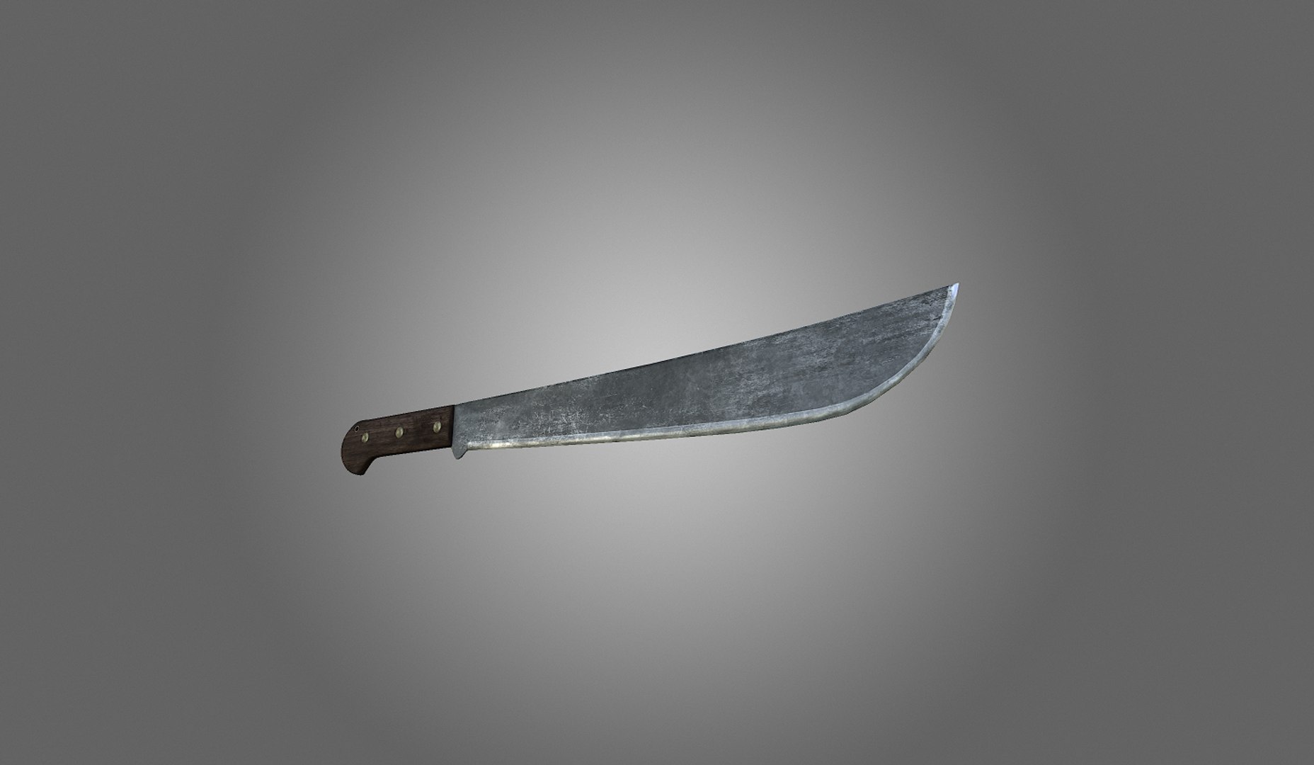 3d Model Machete Low-poly