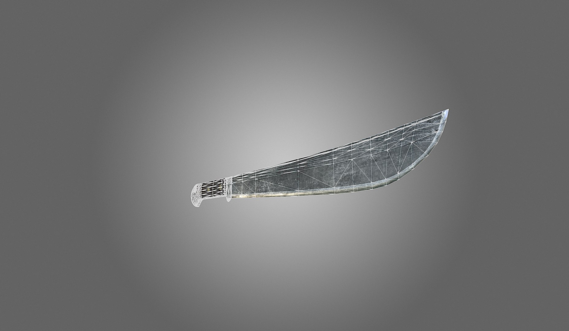 3d Model Machete Low-poly