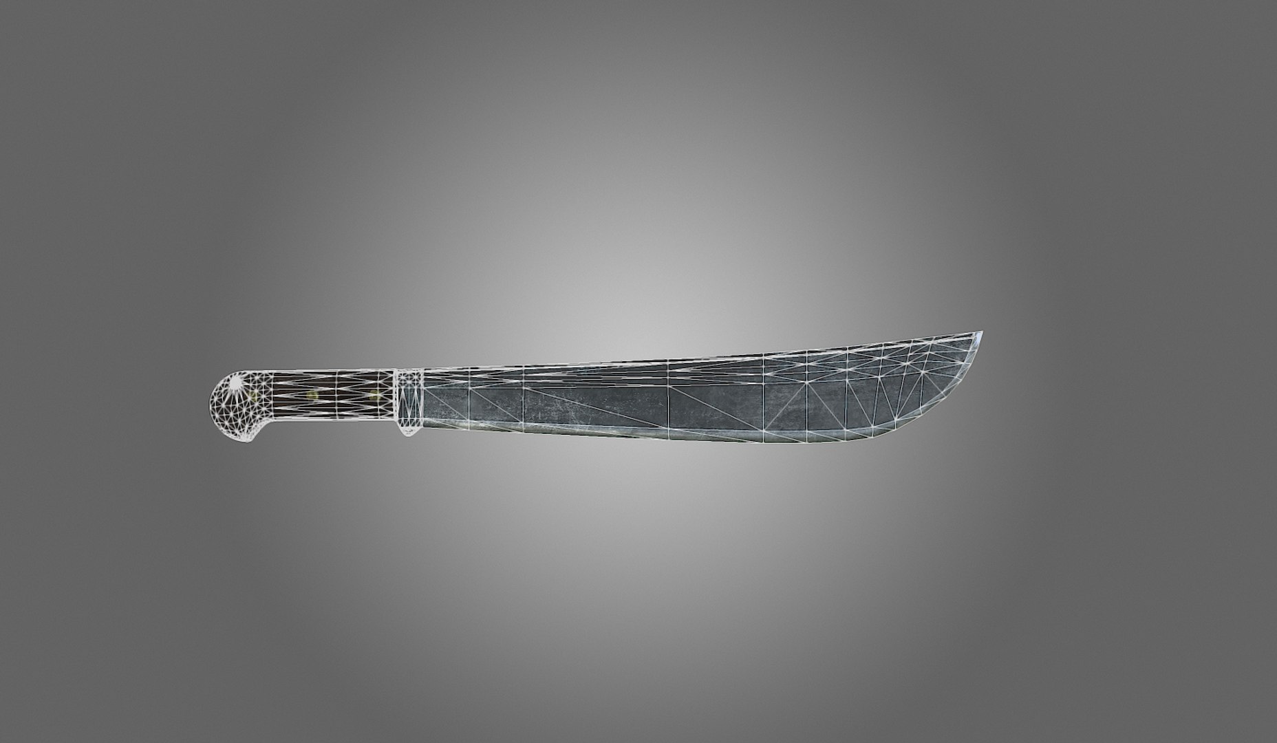3d Model Machete Low-poly