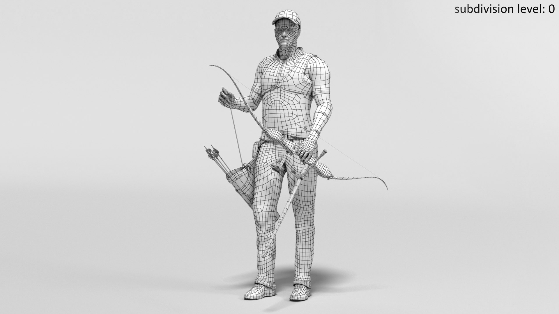 Male Olympic Archery Animated HQ 3D Model - TurboSquid 1842375