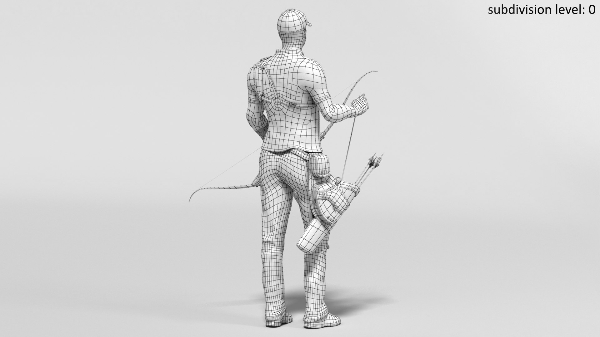 Male Olympic Archery Animated HQ 3D Model - TurboSquid 1842375