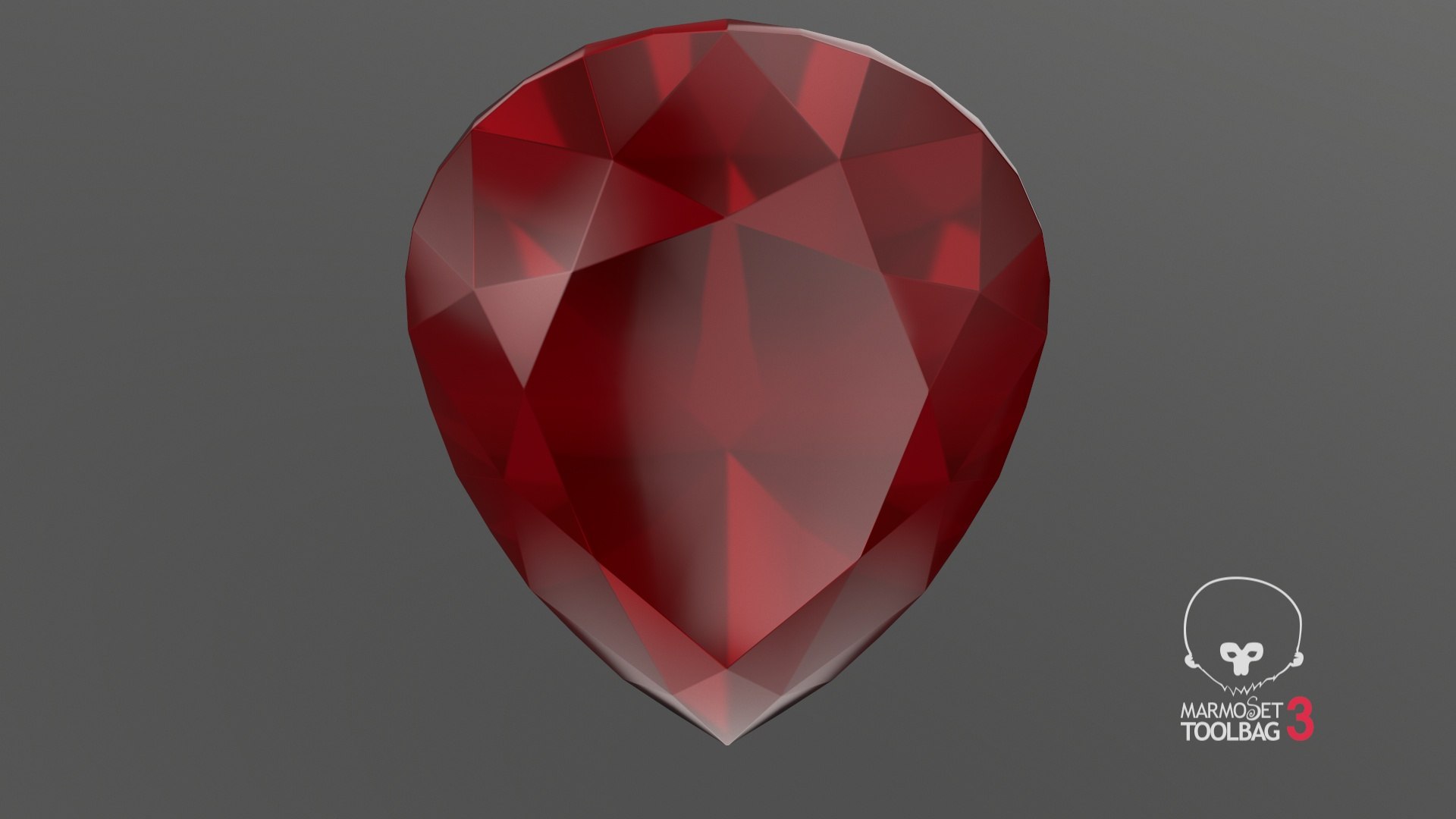 Pear Cut Ruby Model - TurboSquid 1867668
