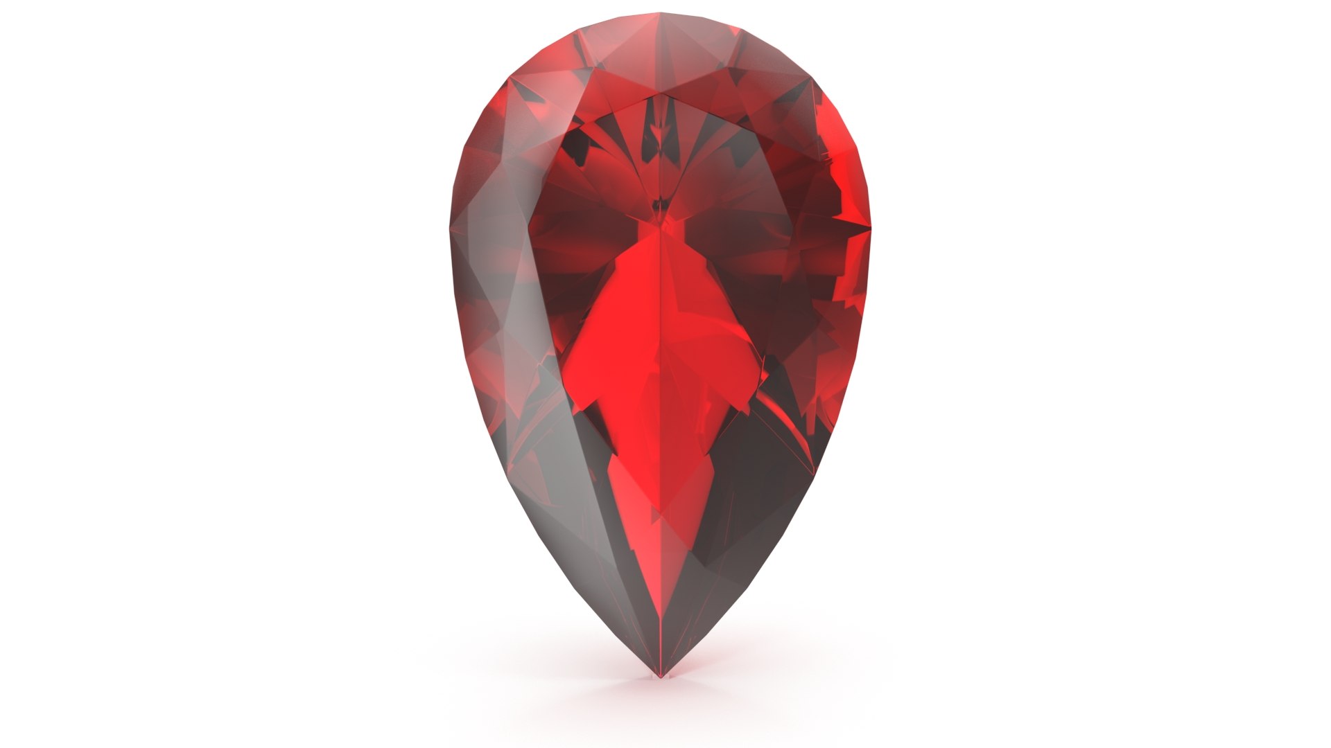 Pear Cut Ruby Model - TurboSquid 1867668