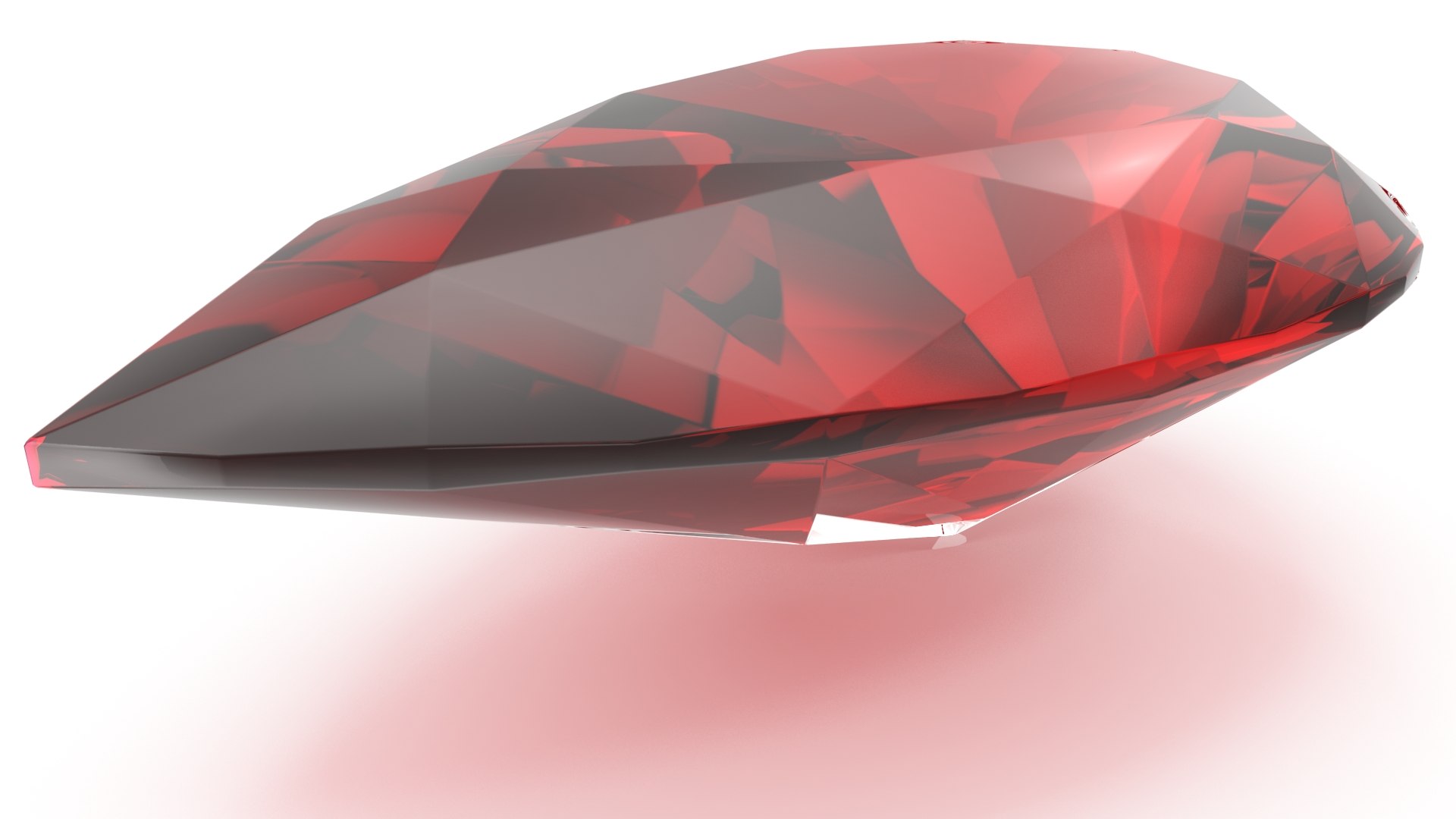 Pear Cut Ruby Model - TurboSquid 1867668